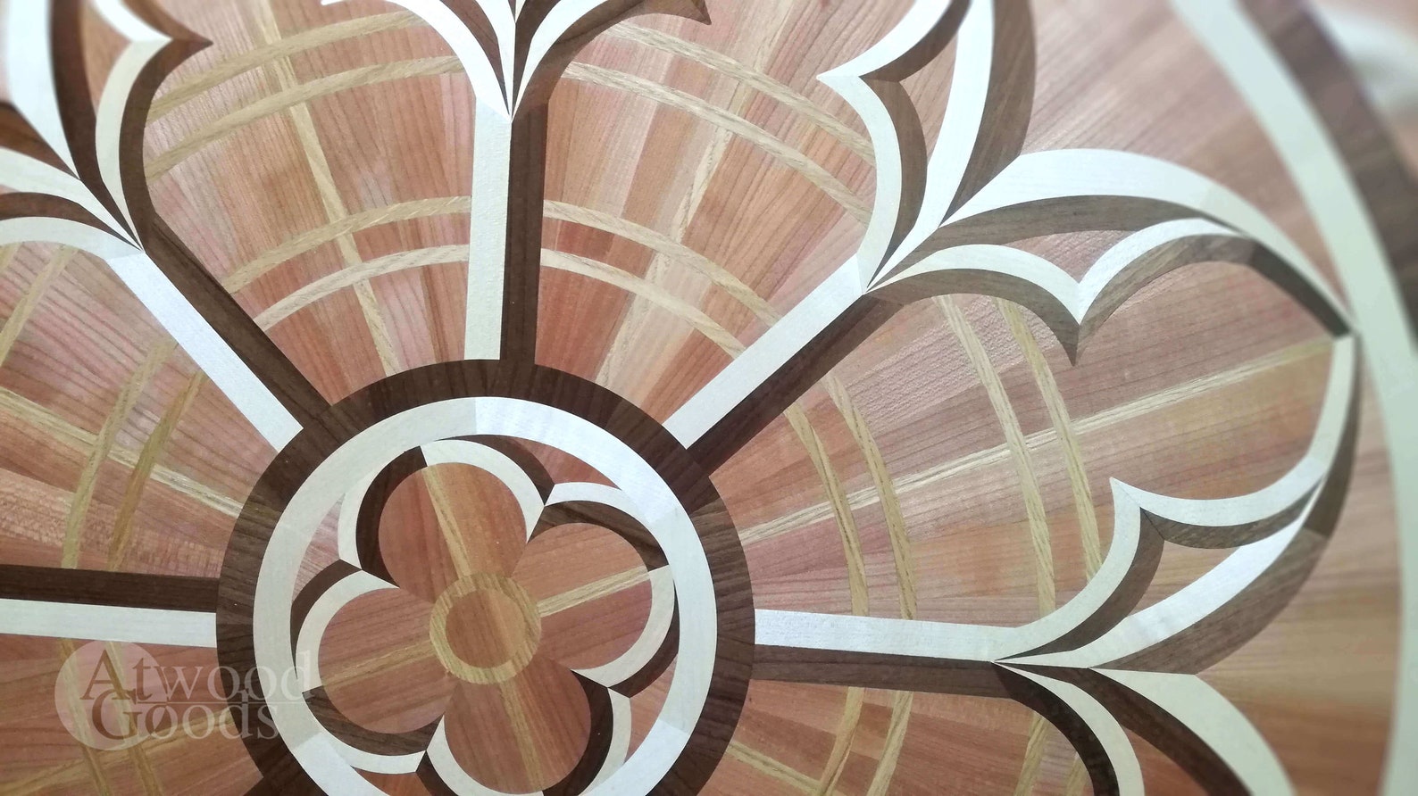 Wood Floor Medallion brille Wood Floor Inlay - Etsy