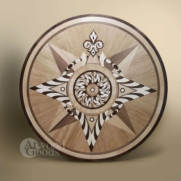 Compass Rose Inlay - Etsy