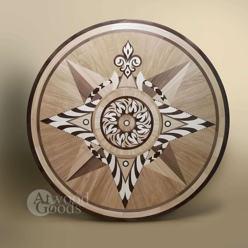 Compass Rose Inlay - Etsy