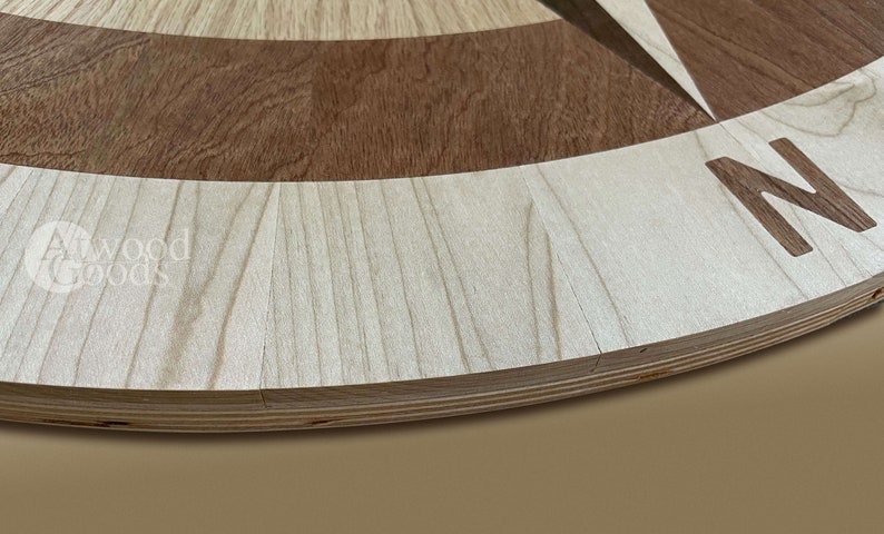 Wood Floor Medallion bay Compass Rose Inlay Wooden - Etsy