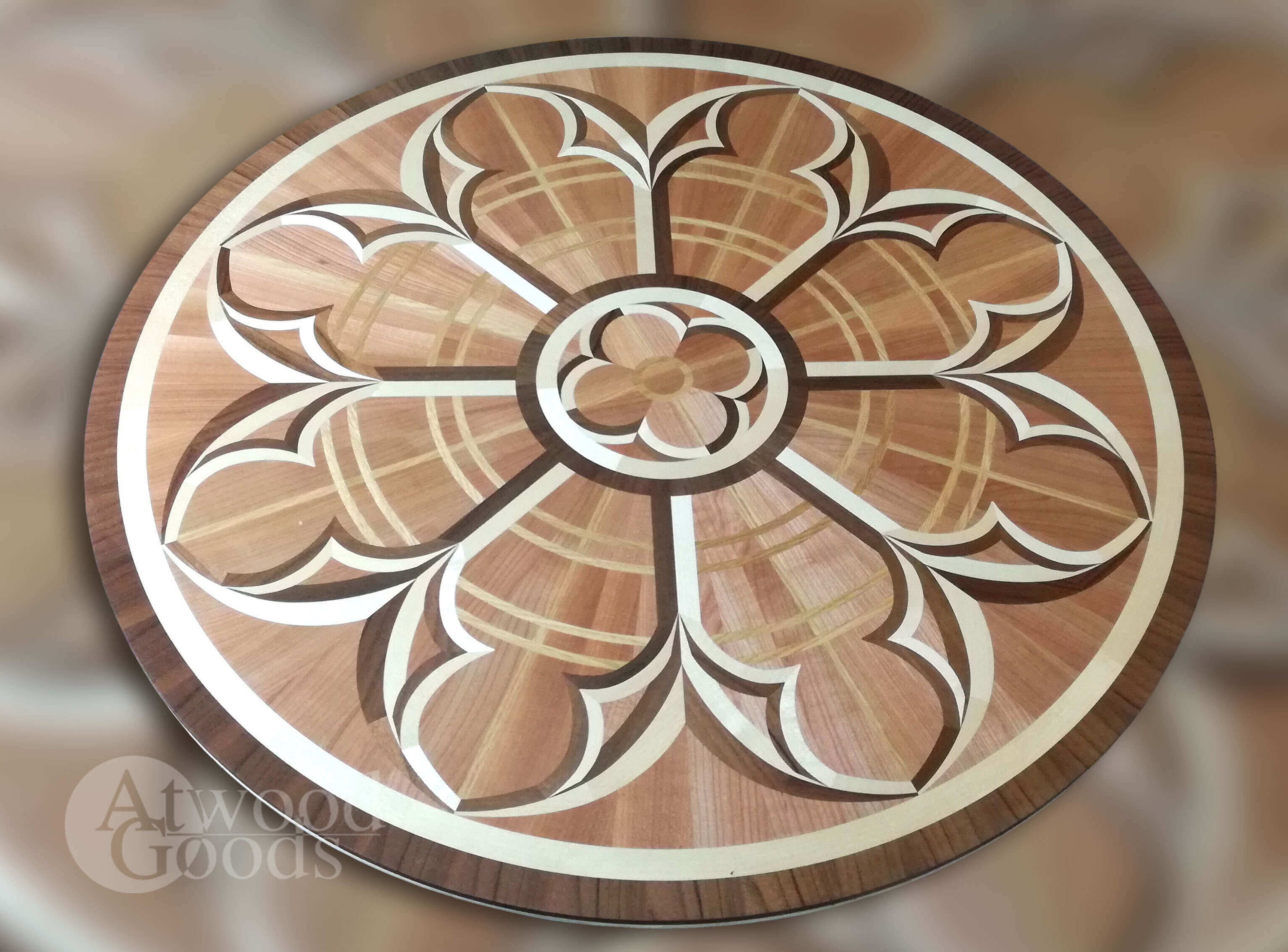 Wood Floor Medallion brille Wood Floor Inlay Hardwood Parquet Inlay ...