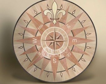 Compass Rose Inlay - Etsy