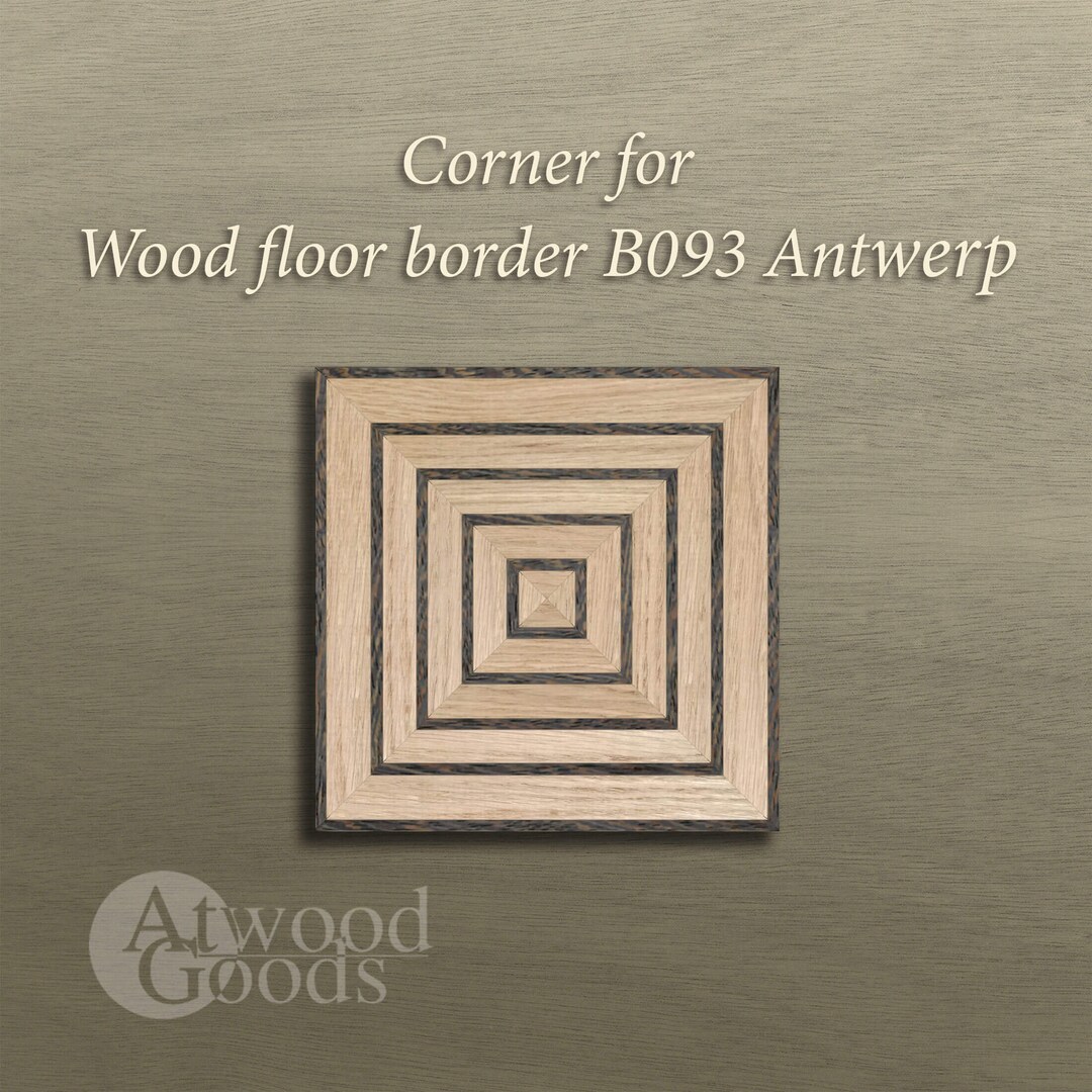 Corner for Wood Floor Border "antwerp" Handcrafted by Atwoodgoods From ...