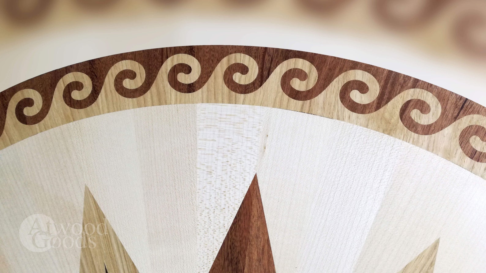 Wood Floor Medallion moana Compass Rose Inlay Wood - Etsy