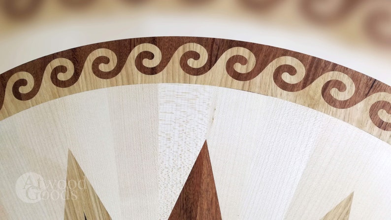 Wood Floor Medallion moana Compass Rose Inlay Wood - Etsy