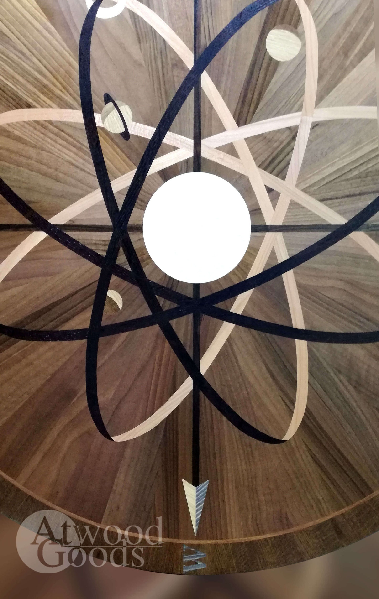 Wood Floor Medallion solar Family Compass Rose - Etsy