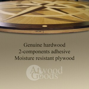 Wood Floor Compass Rose "atlanta" Wood Floor Medallion Wooden Floor ...
