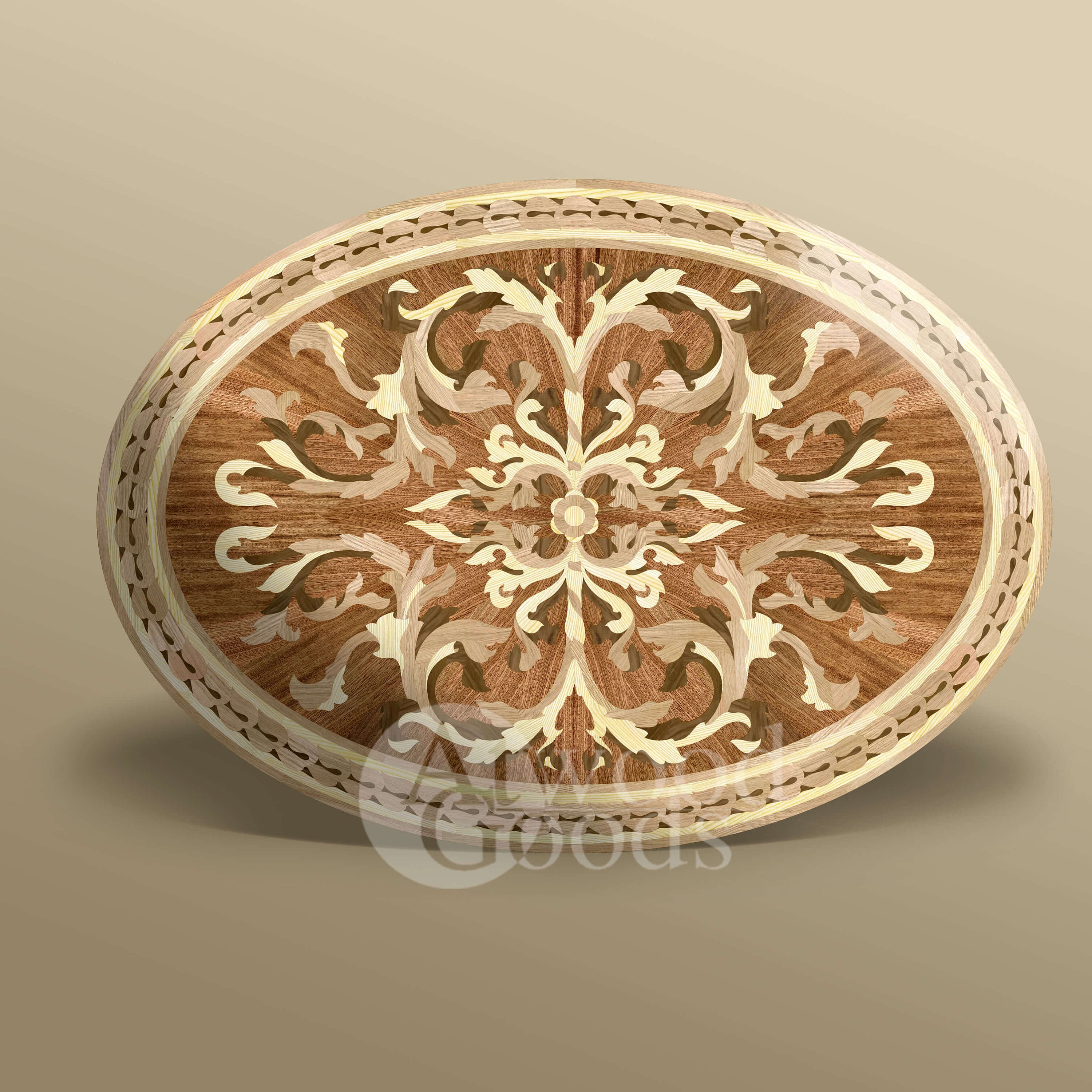 Wood Floor Inlay toledo Wood Floor Medallion Oval Floor Inlay Classical ...
