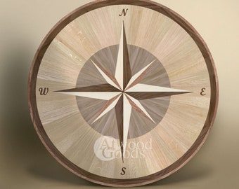 Compass Floor Inlay - Etsy