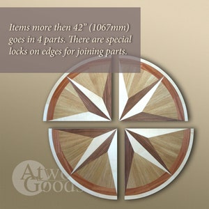 Wood Floor Compass Rose Medallion "york" – Custom Hardwood Inlay ...