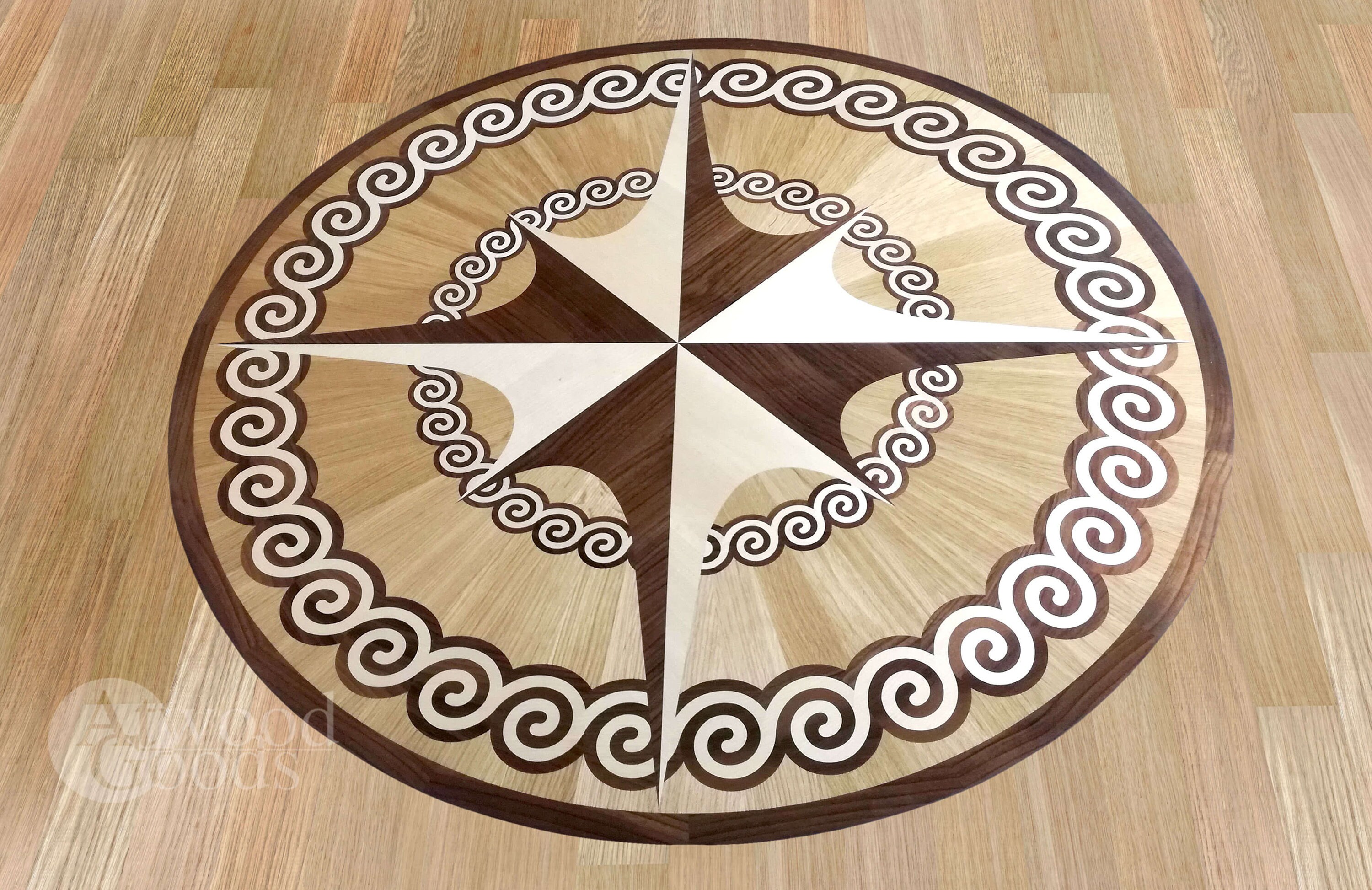 Inlaid Hardwood Floor