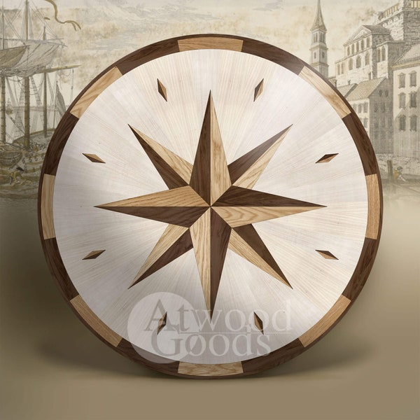 Wooden Compass - Etsy