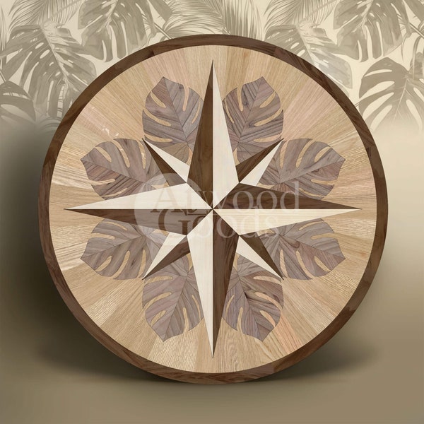 Wood Floor Compass - Etsy