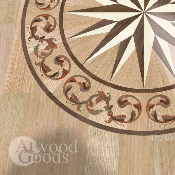 Compass Rose Inlay - Etsy