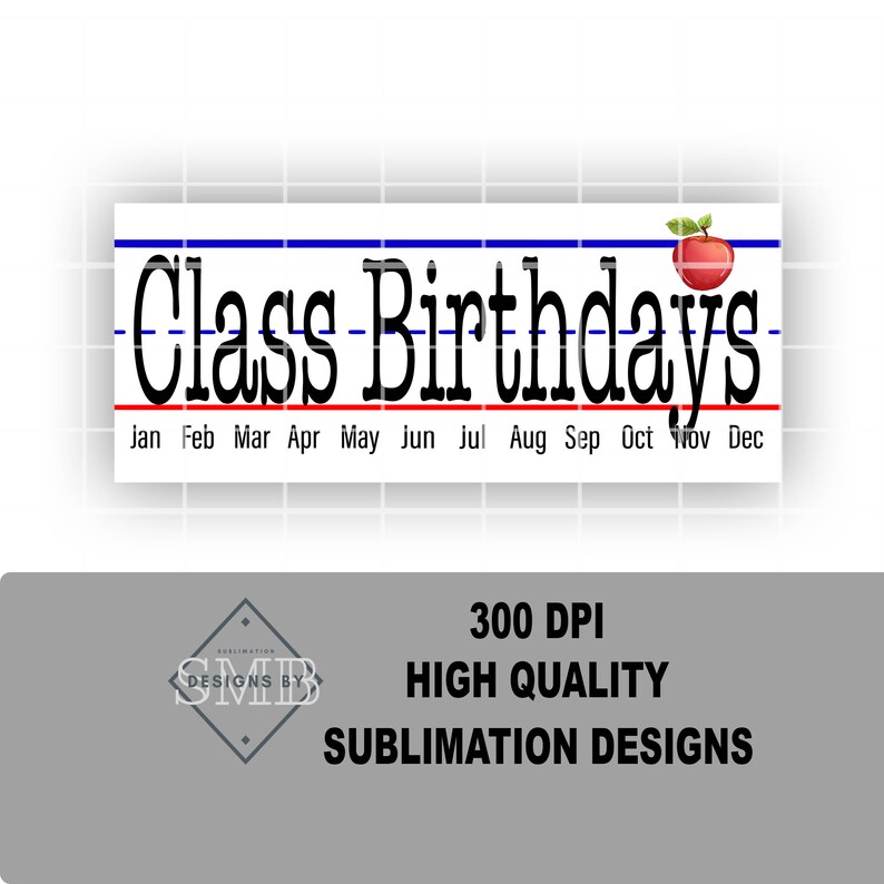 Digital PNG, Teacher Notebook, Apple, Classroom Birthday Celebrations ...