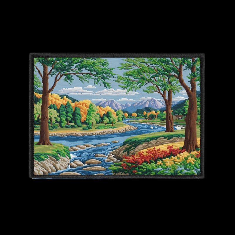 River Fabric Patch - Etsy