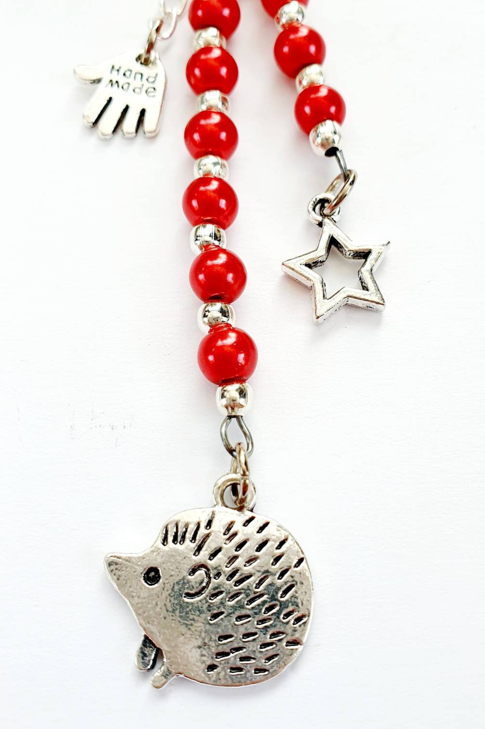 Hedgehog Bag Charm or Keyring Plain or Personalised Choice - Etsy UK