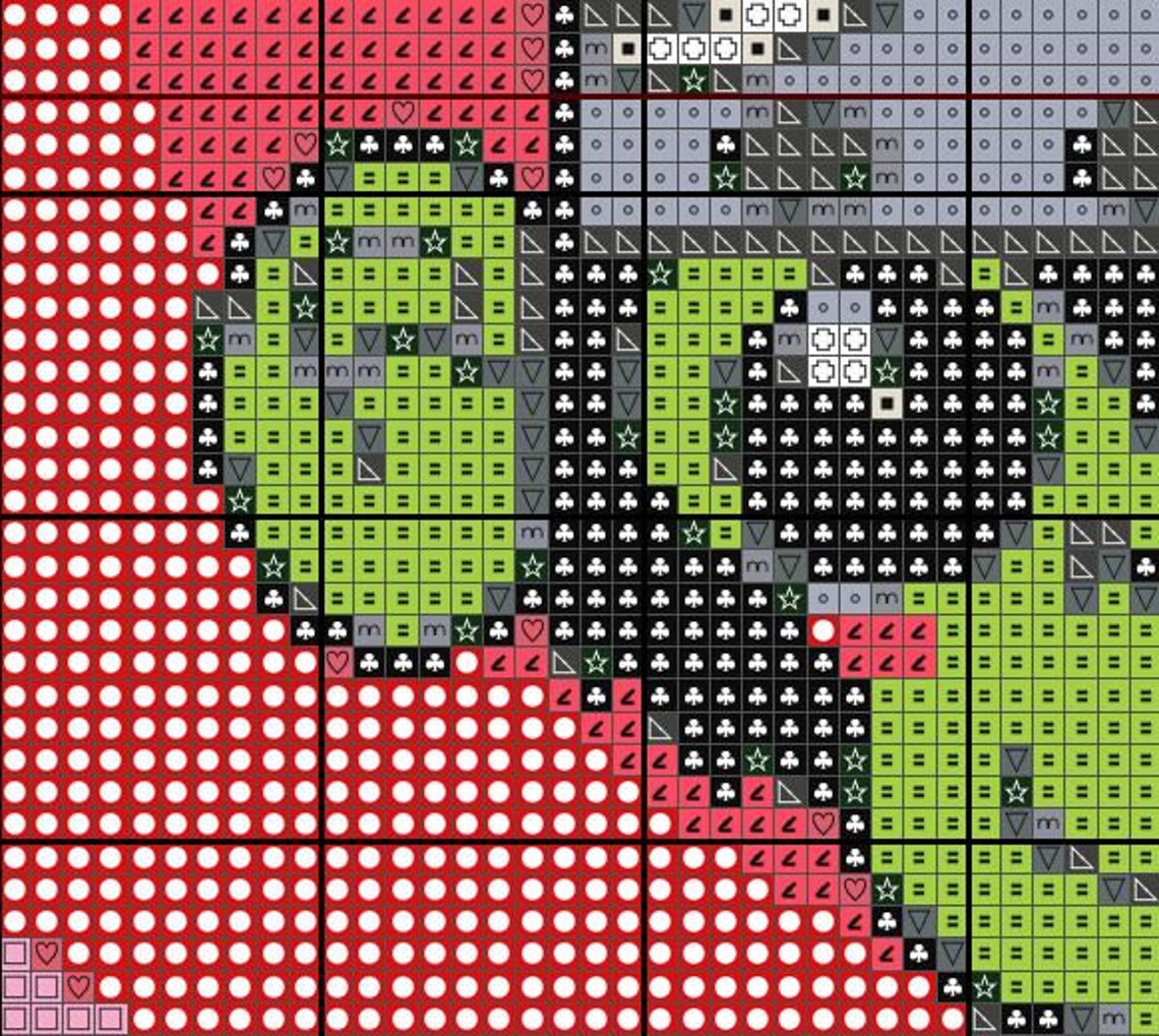 Cross Stitch Pattern Powerpuff Girls Cute Mojo Jojo Cutie Cross Stitch ...