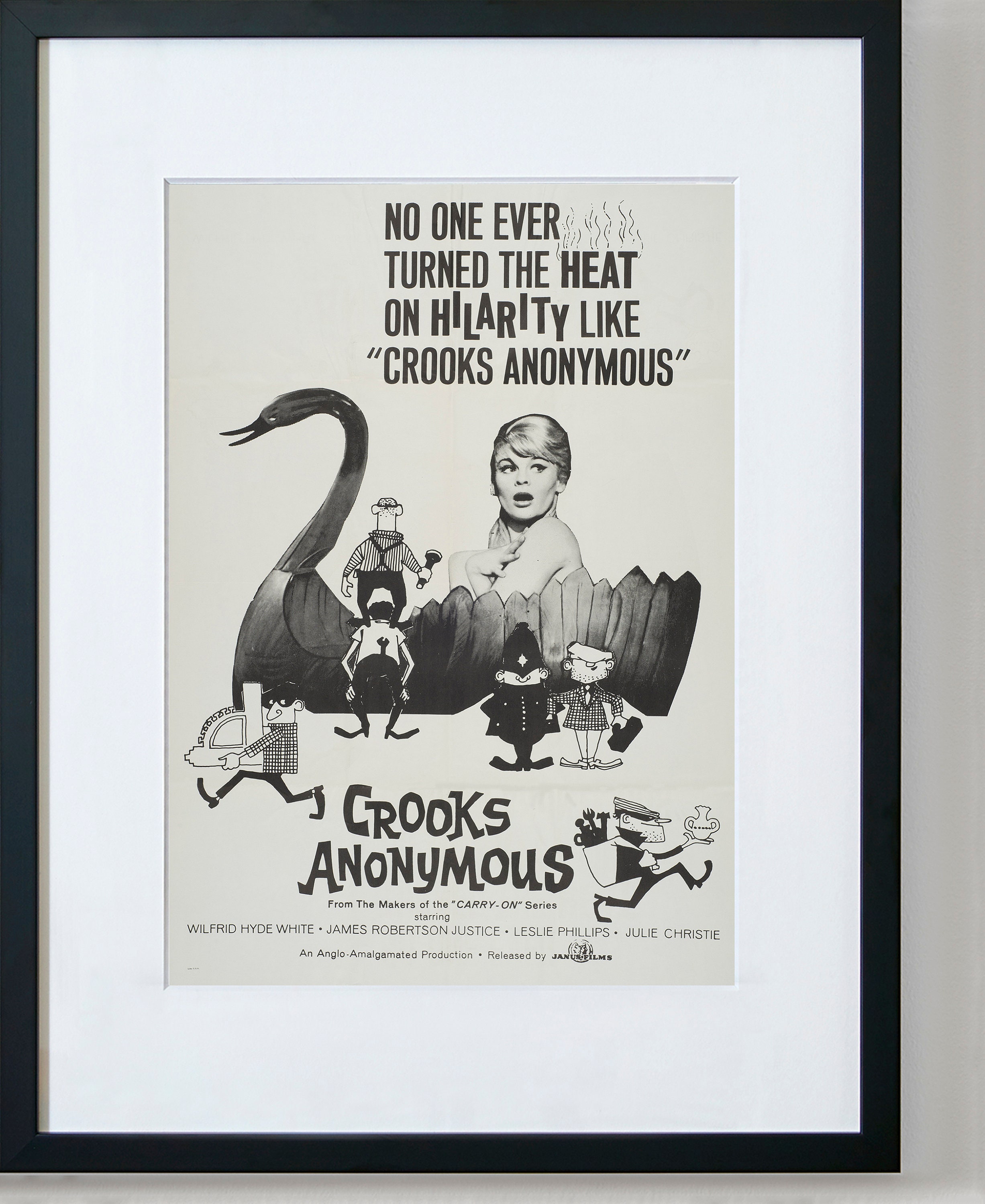 Vintage Movie Poster Crooks Anonymous Wilfrid Hyde White James ...