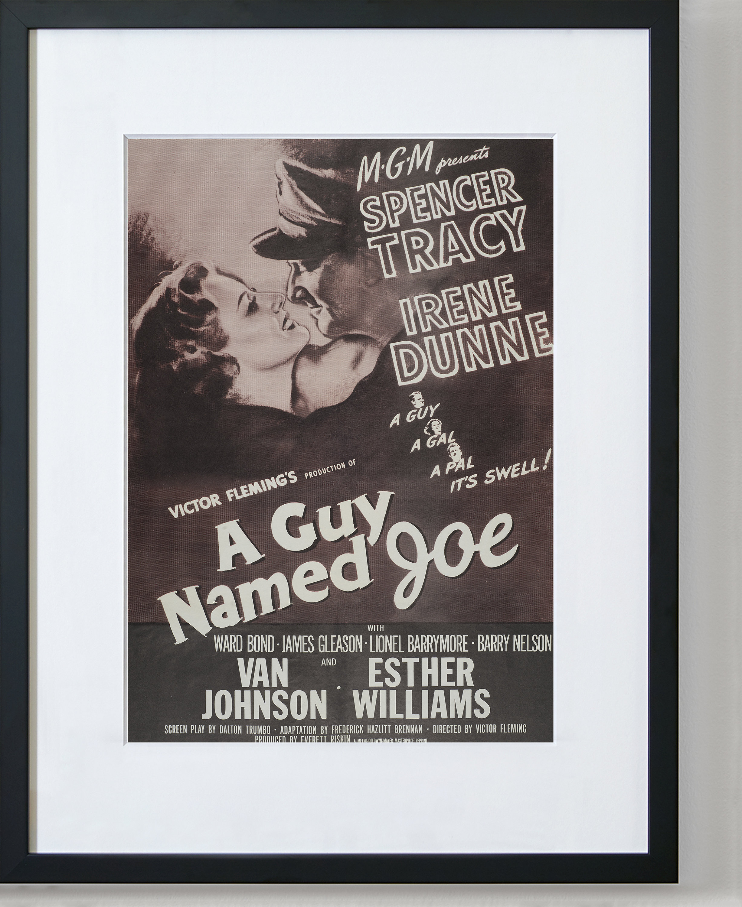 Vintage Movie Poster A Guy Named Joe Spencer Tracy Irene - Etsy