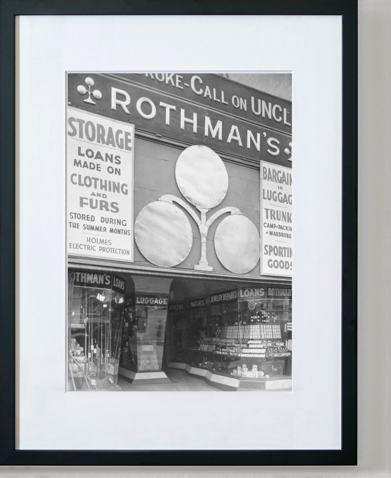New York Fine Art Prints - Vintage Photos - Rothman's Pawn Shop on 8th ...