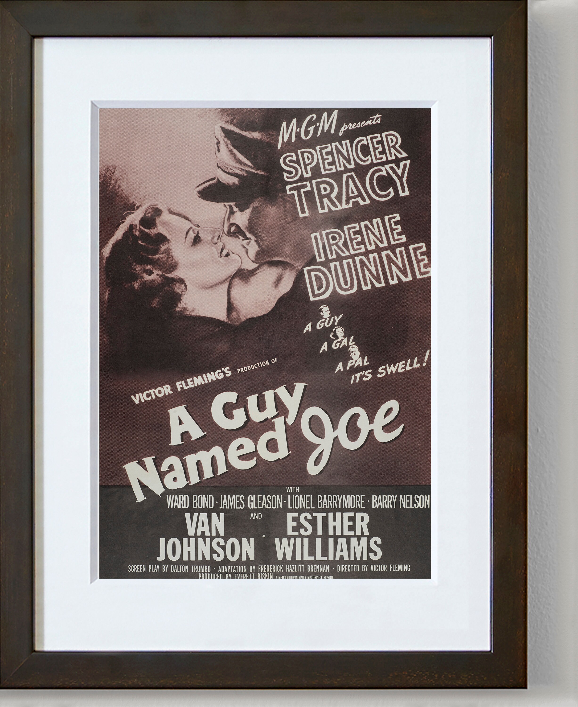 Vintage Movie Poster A Guy Named Joe Spencer Tracy Irene - Etsy
