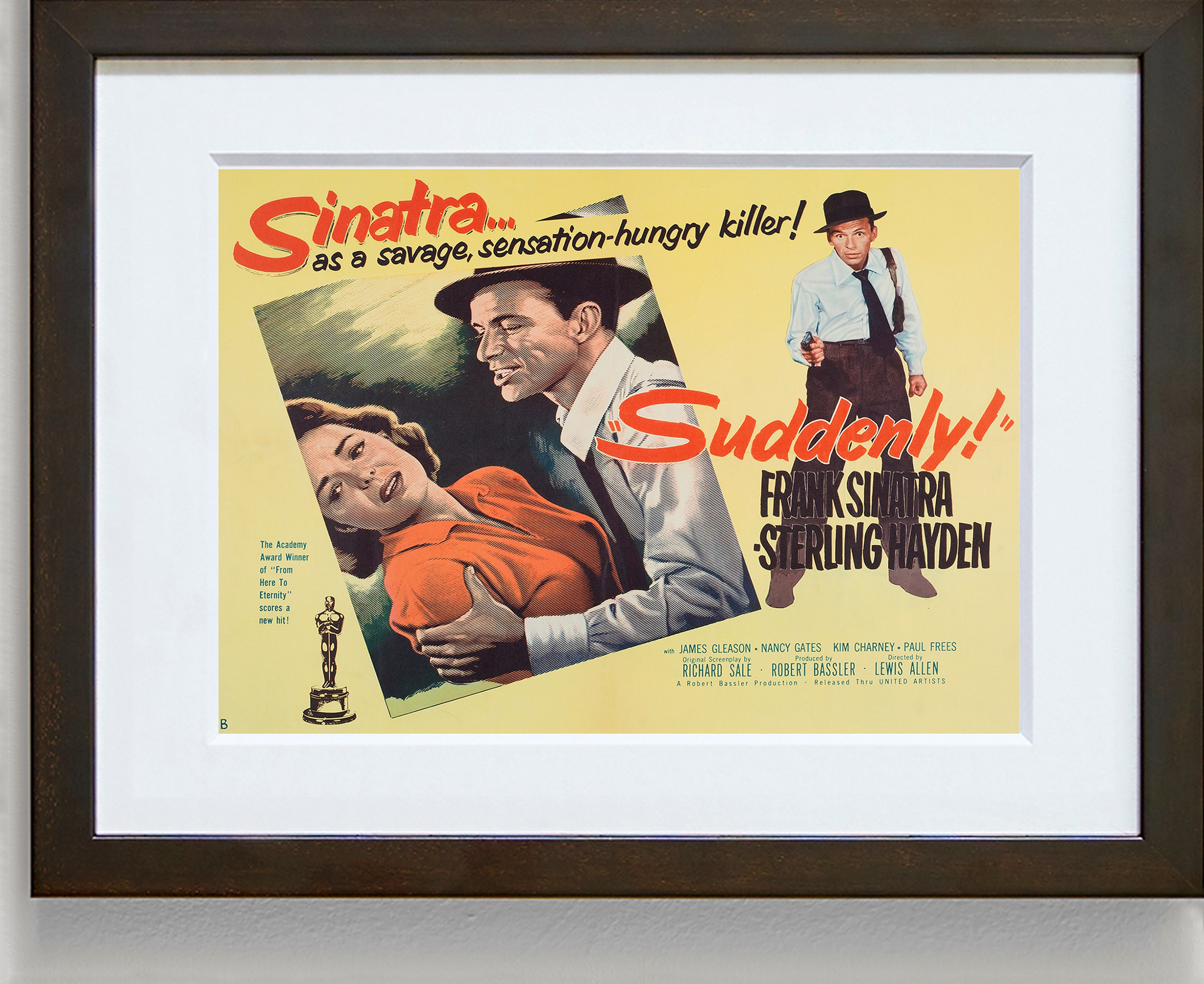 Vintage Movie Poster Suddenly Frank Sinatra Nancy Gates Movie Print ...
