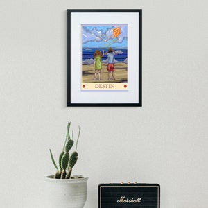 Destin Travel Print - Florida Travel Poster - Beach Poster - Vintage ...