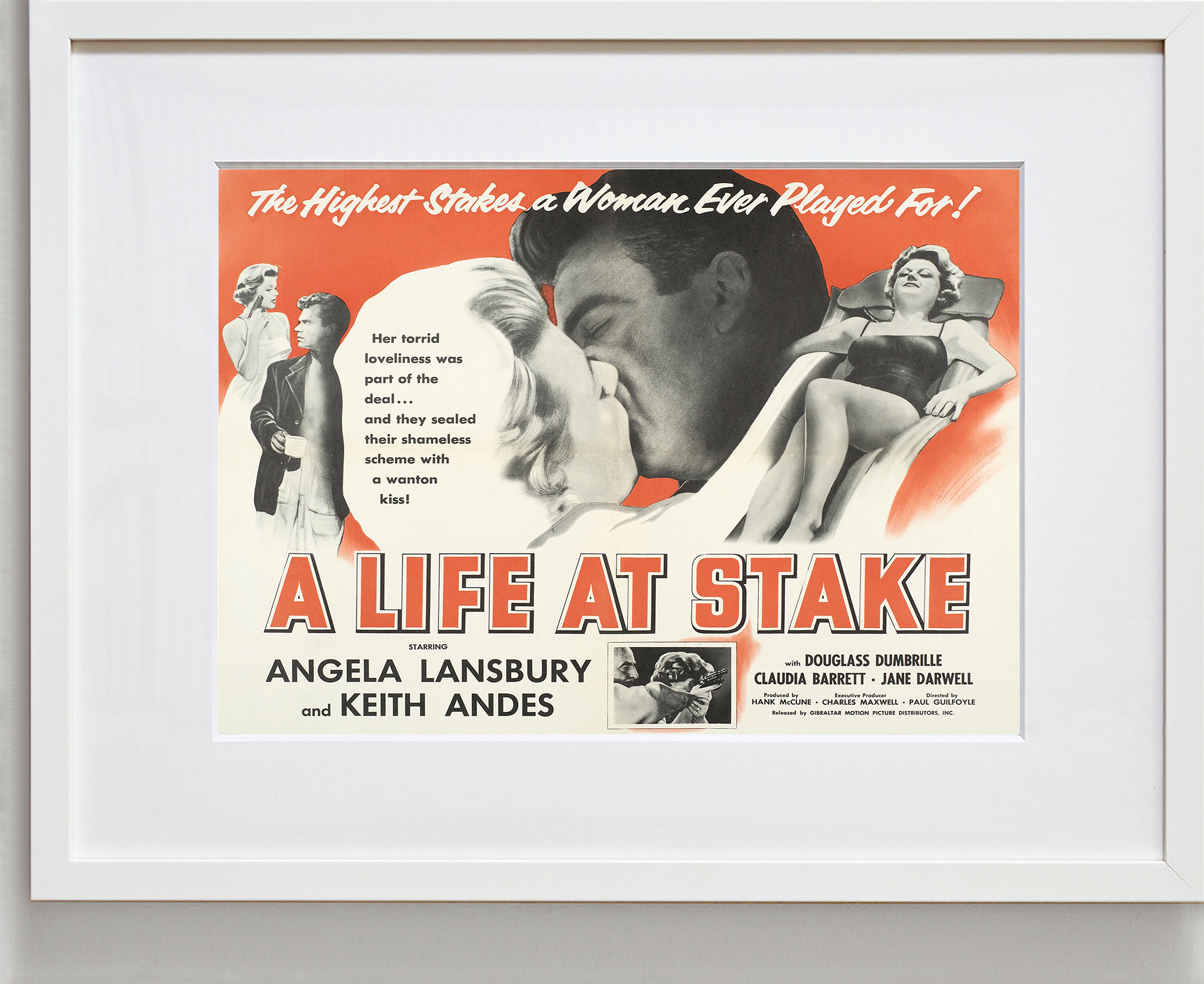 Vintage Movie Poster - A Life at Stake - Angela Lansbury - Keith Andes ...