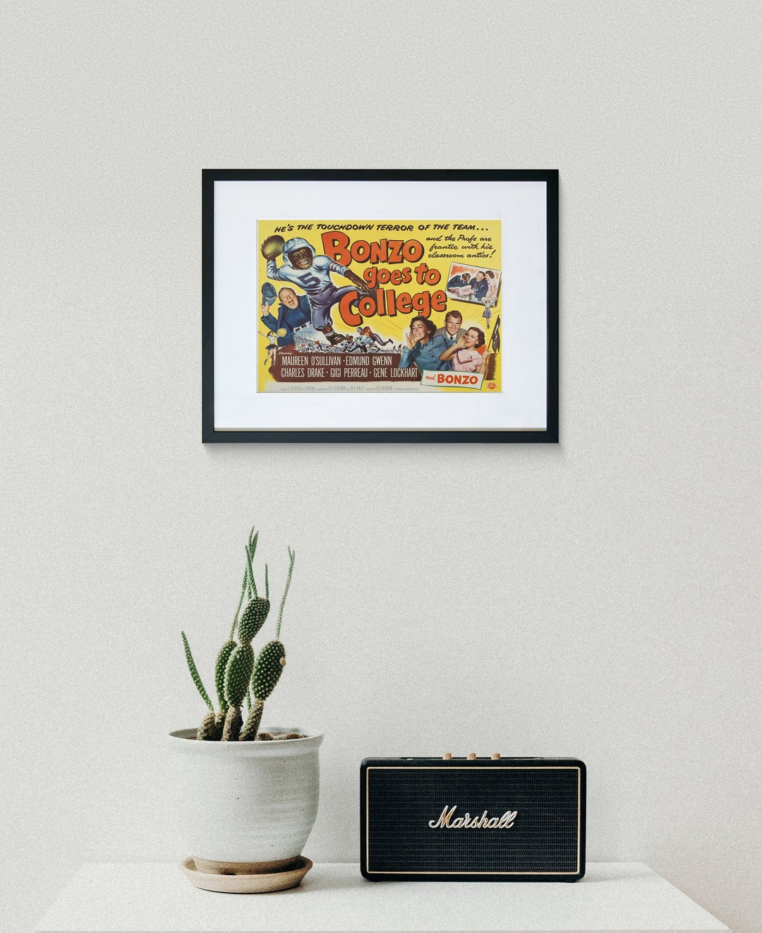 Vintage Movie Poster - Bonzo Goes to College - Maureen O'sullivan ...