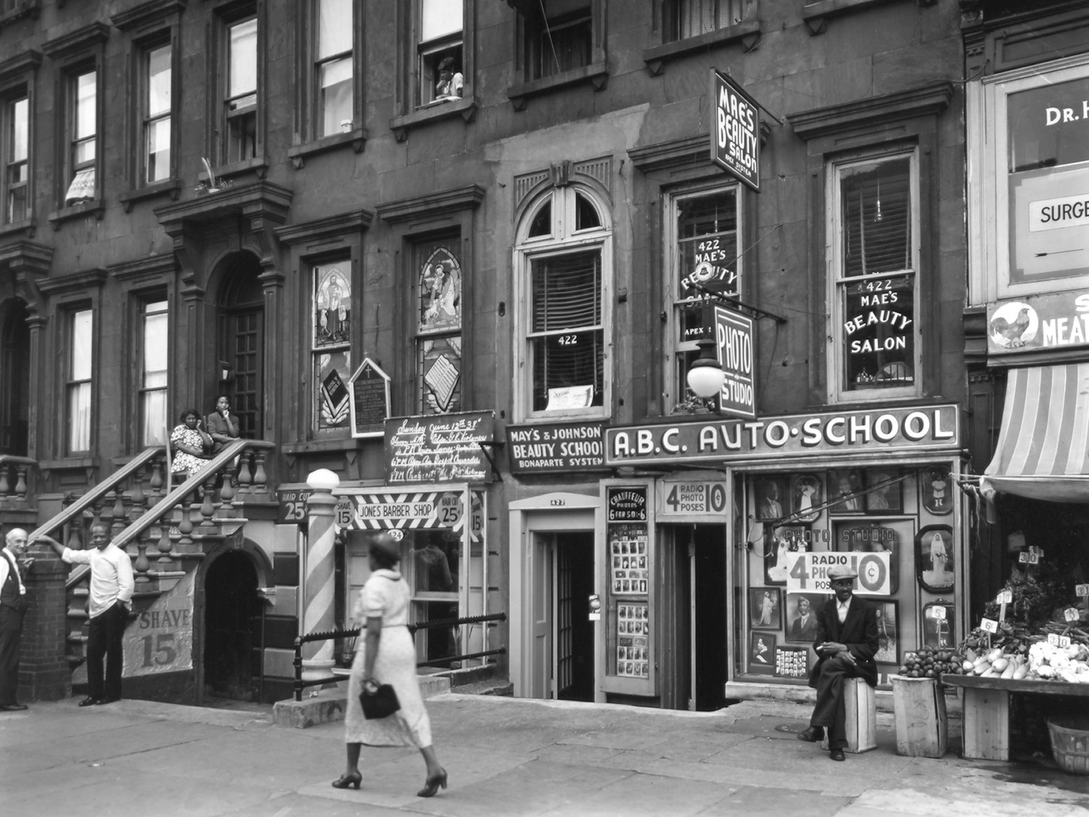 New York Fine Art Prints - Vintage Photos - Harlem Street II - 422-424 ...