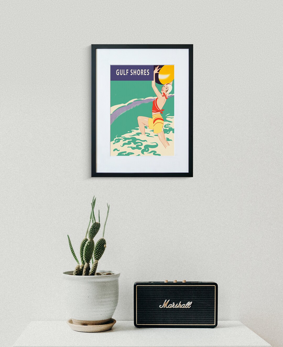 Gulf Shores Travel Print - Alabama Travel Poster - Beach Poster ...