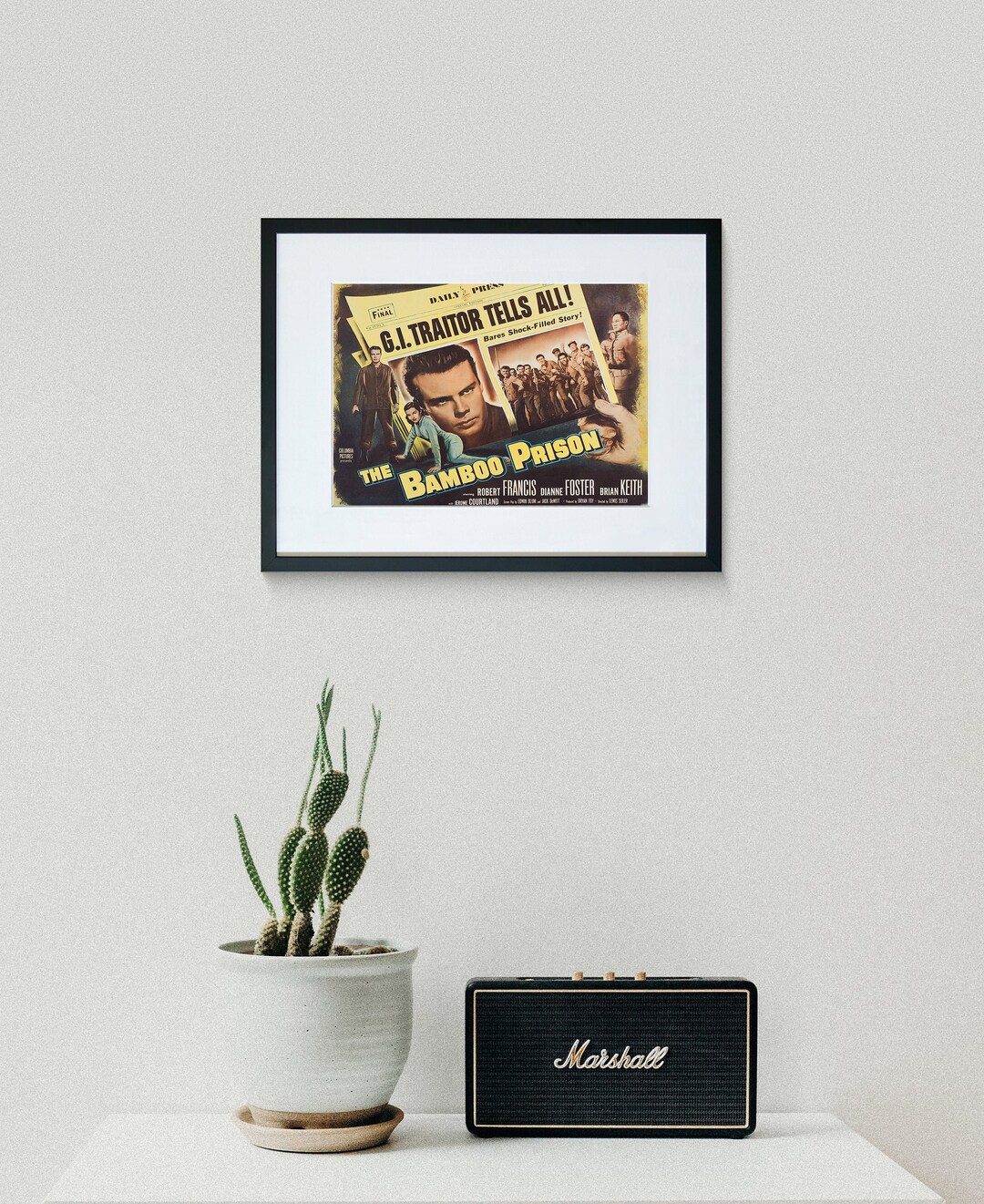 Vintage Movie Poster - the Bamboo Prison - Robert Francis - Dianne ...