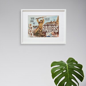 Vintage Movie Poster - the Silent Raiders - Richard Bartlett - Earle ...