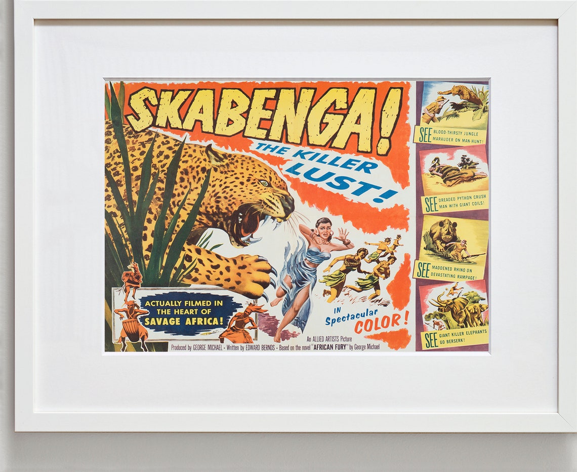 Vintage Movie Poster Skabenga Michael Pate Paul Klinger Movie Print - Etsy