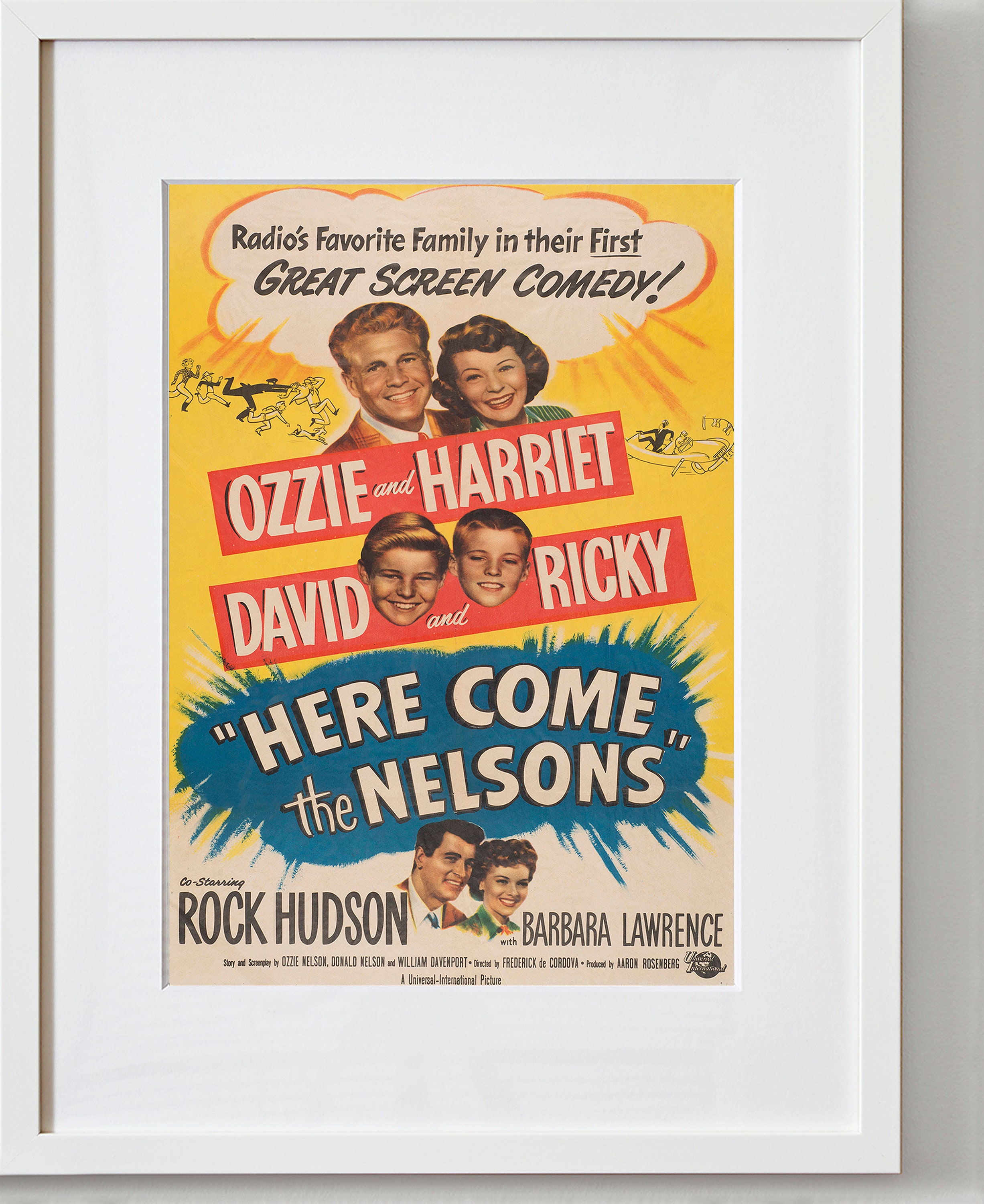 Vintage Movie Poster Here Come the Nelsons Ozzie Nelson - Etsy