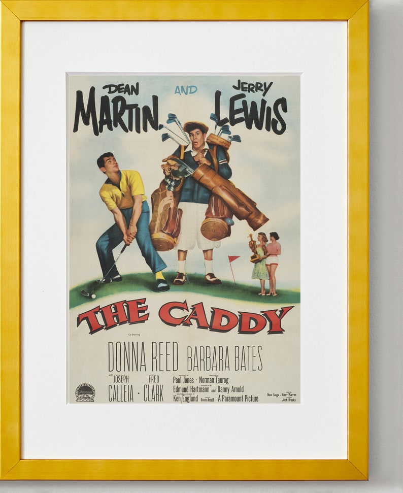 Vintage Movie Poster - the Caddy - Dean Martin - Jerry Lewis - Movie ...
