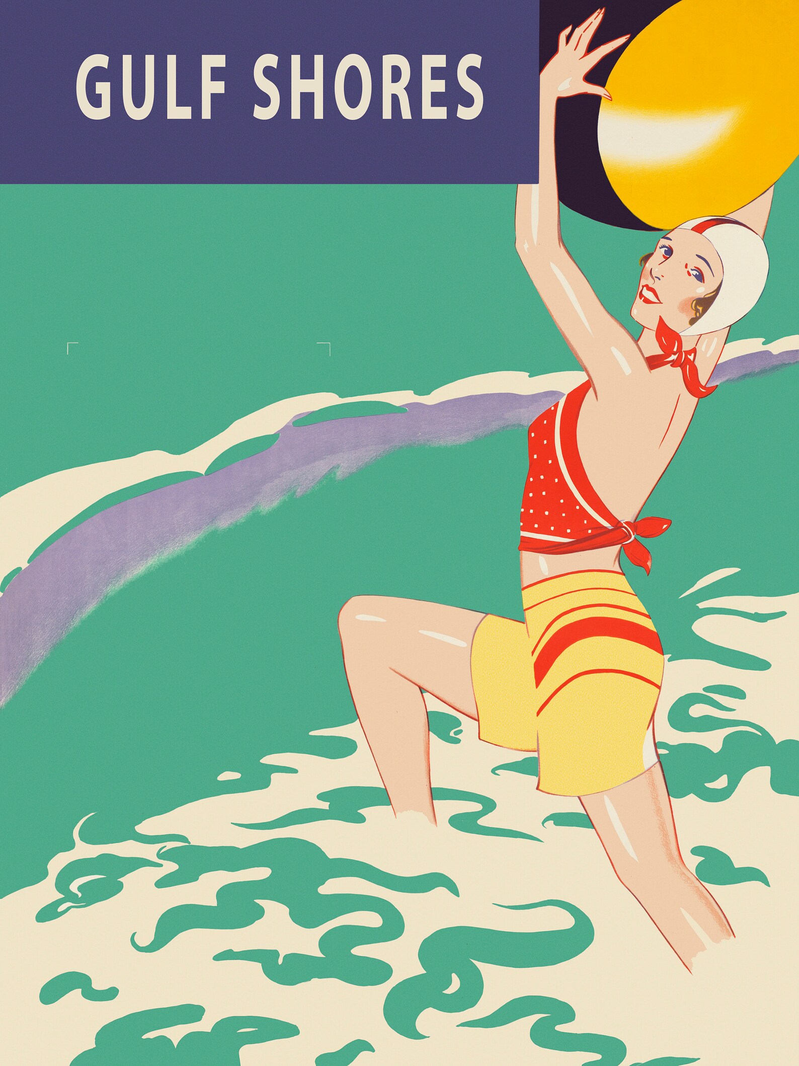 Gulf Shores Travel Print - Alabama Travel Poster - Beach Poster ...