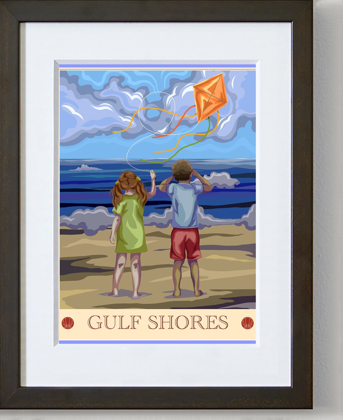 Gulf Shores Travel Print Alabama Travel Poster Beach | Etsy