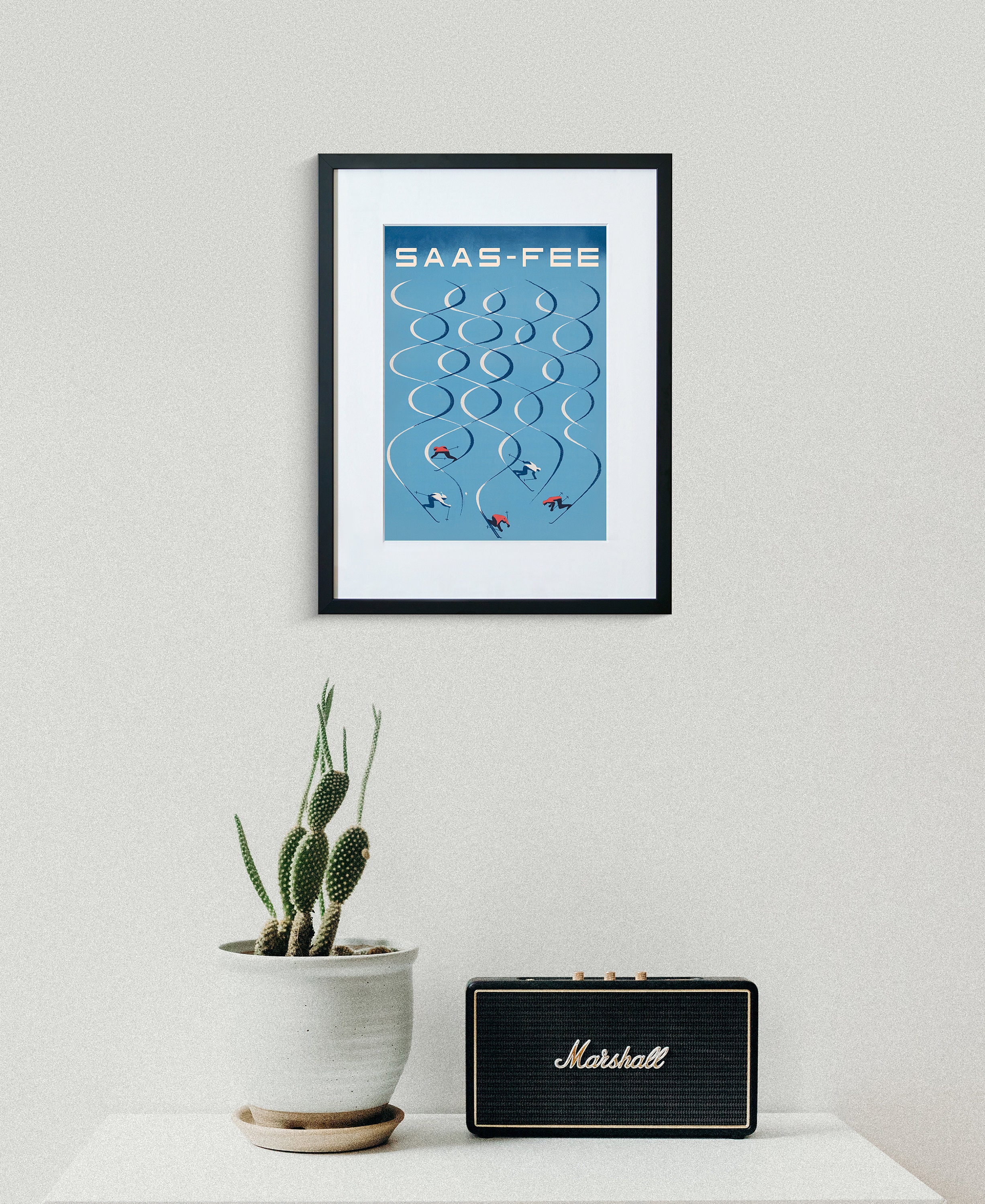 Saas-Fee Travel Print Switzerland Travel Poster European - Etsy.de