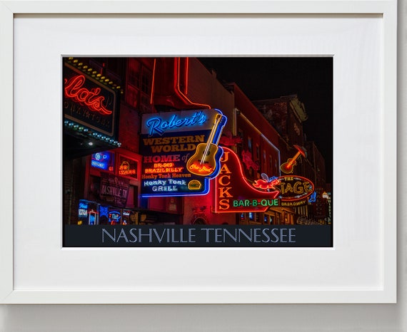 Nashville Tennessee Travel Print Tennessee Travel Poster - Etsy