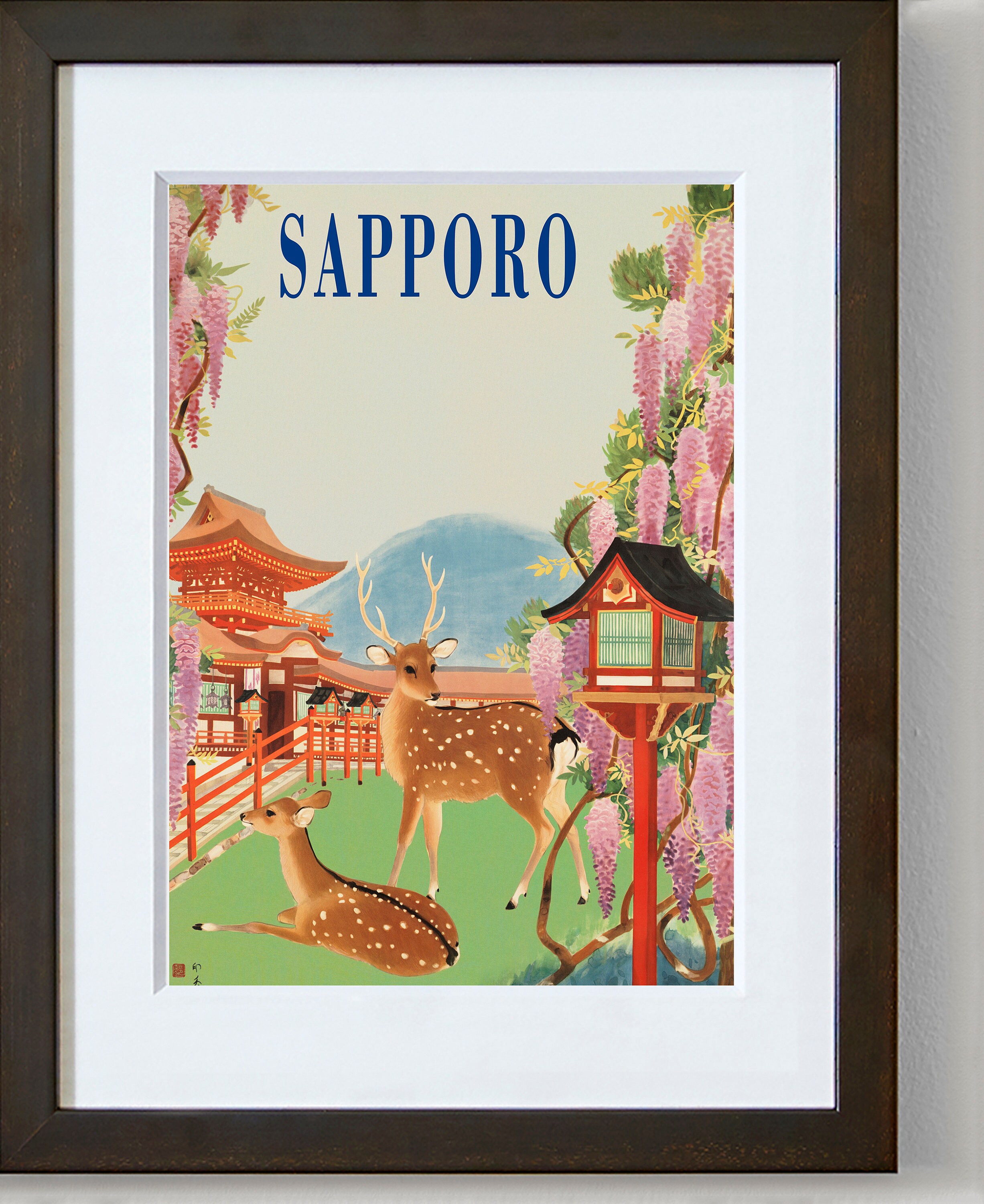 Sapporo Travel Print - Asian Travel Poster - Japanese Travel Print ...