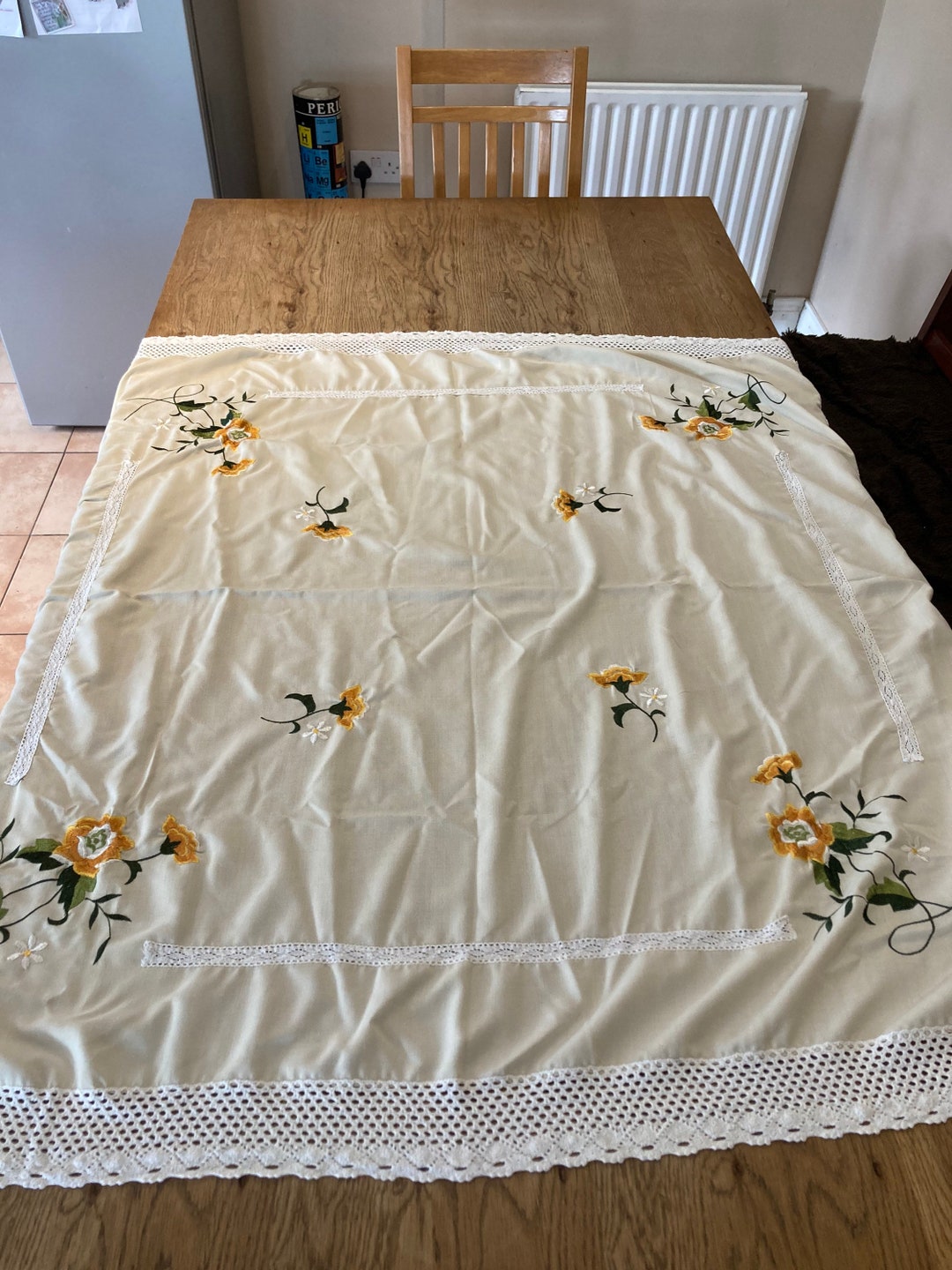 Vintage Tablecloth| Vintage Table Cloth| Tablecloth| Table Cloth ...