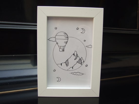 Framed Ink Drawing | Etsy