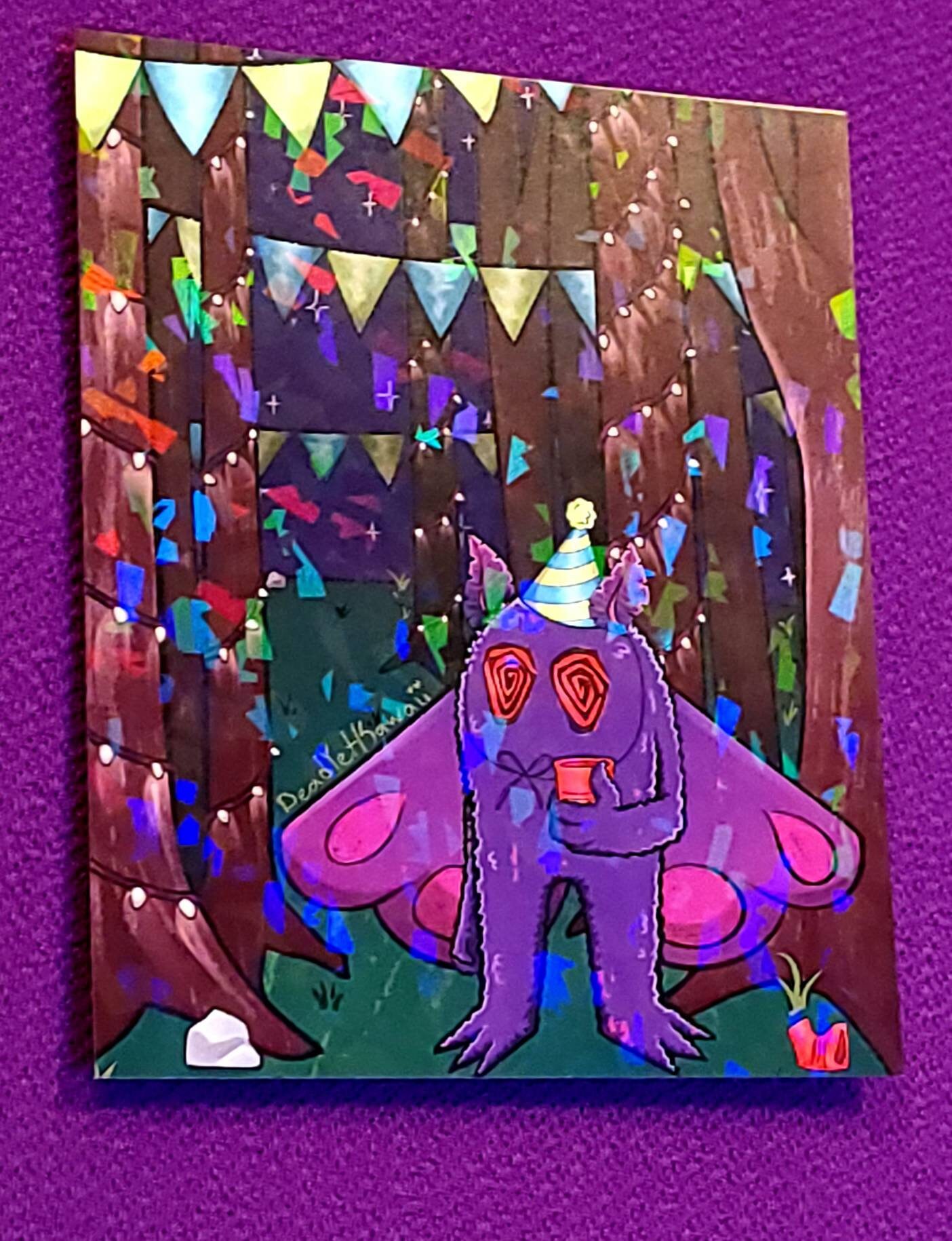 Mothman Party Holographic Cryptid and Dino Ball Pit Kidcore Mini Art ...