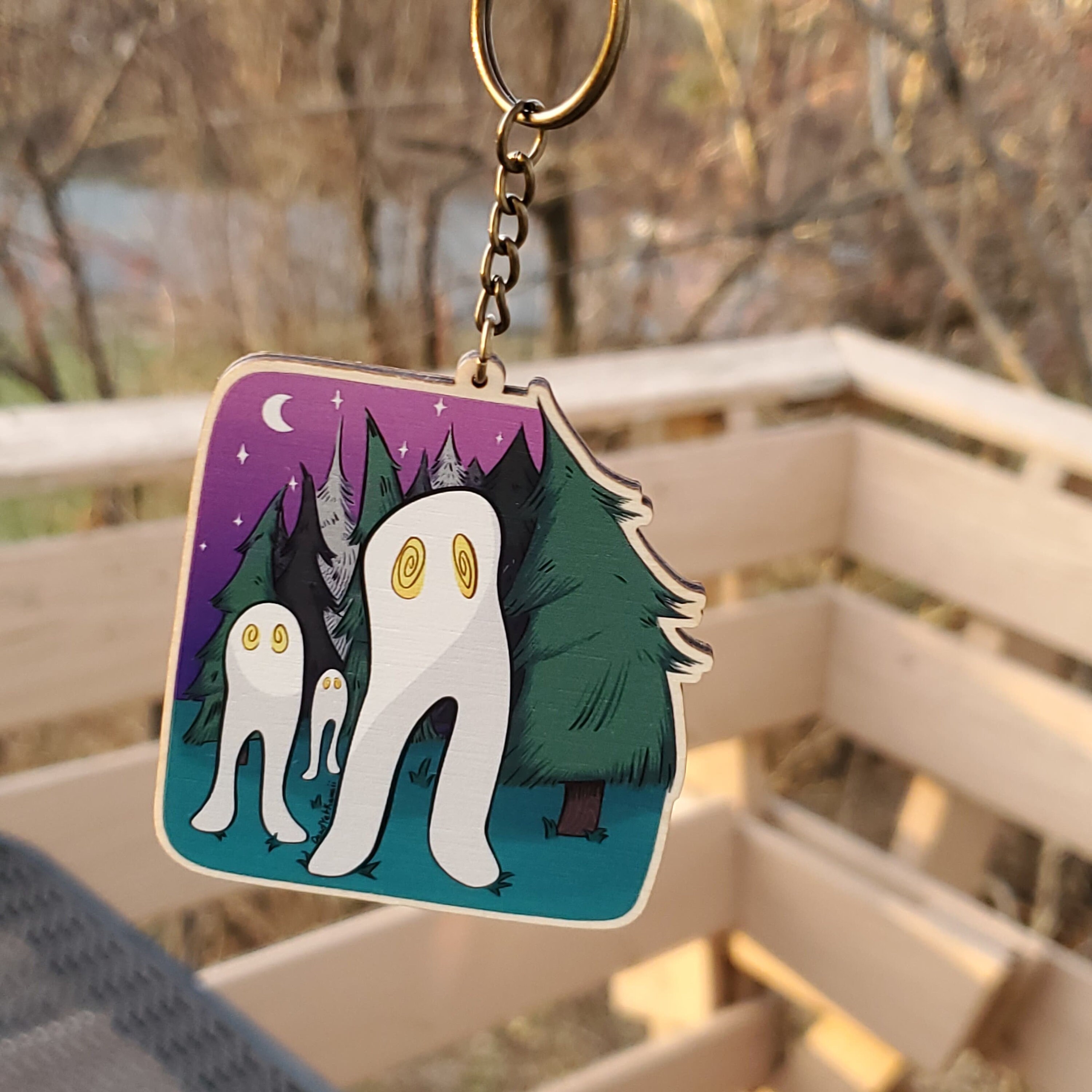 Fresno Nightcrawler 3 Wood Charm - Etsy