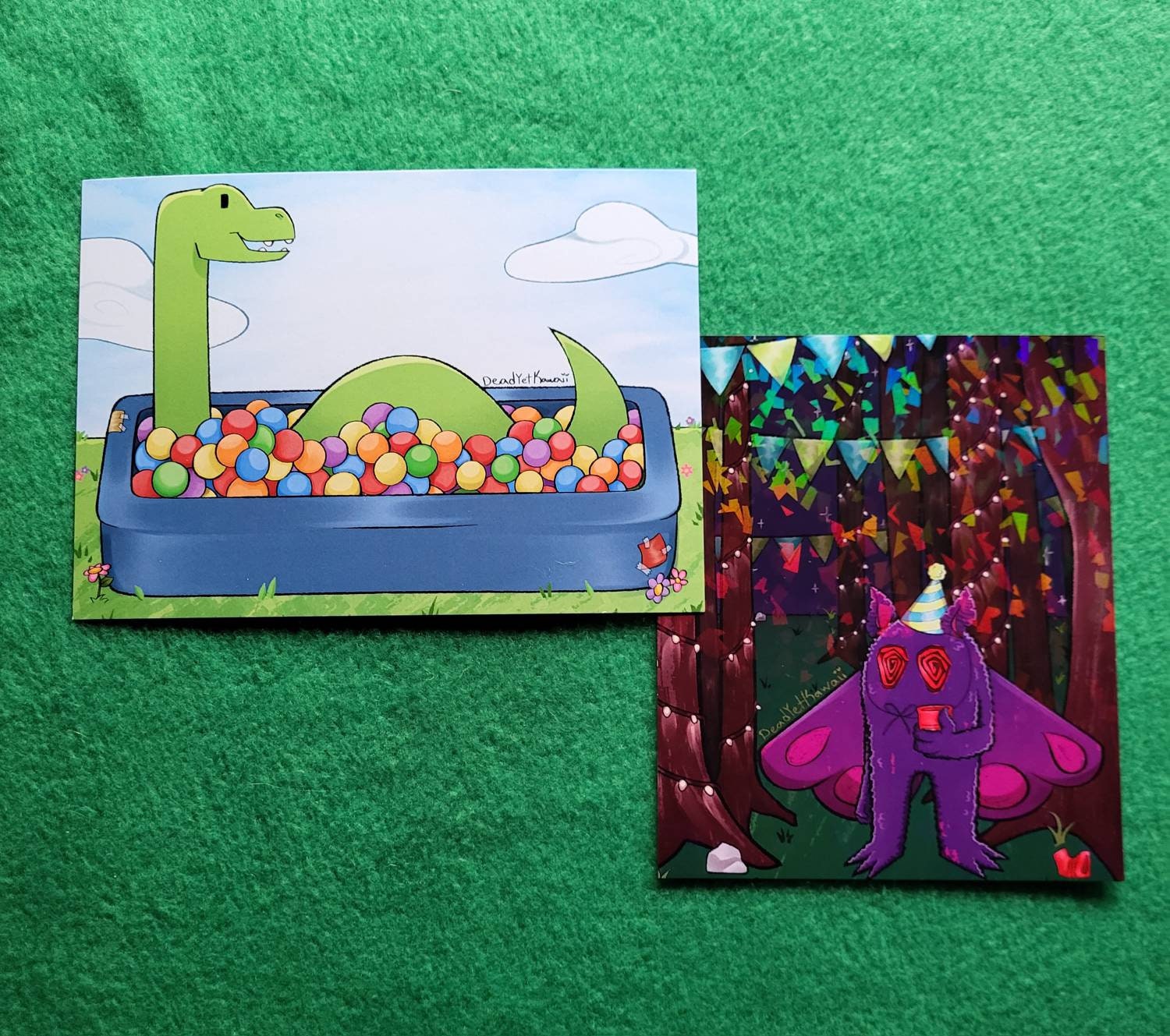 Mothman Party Holographic Cryptid and Dino Ball Pit Kidcore Mini Art ...