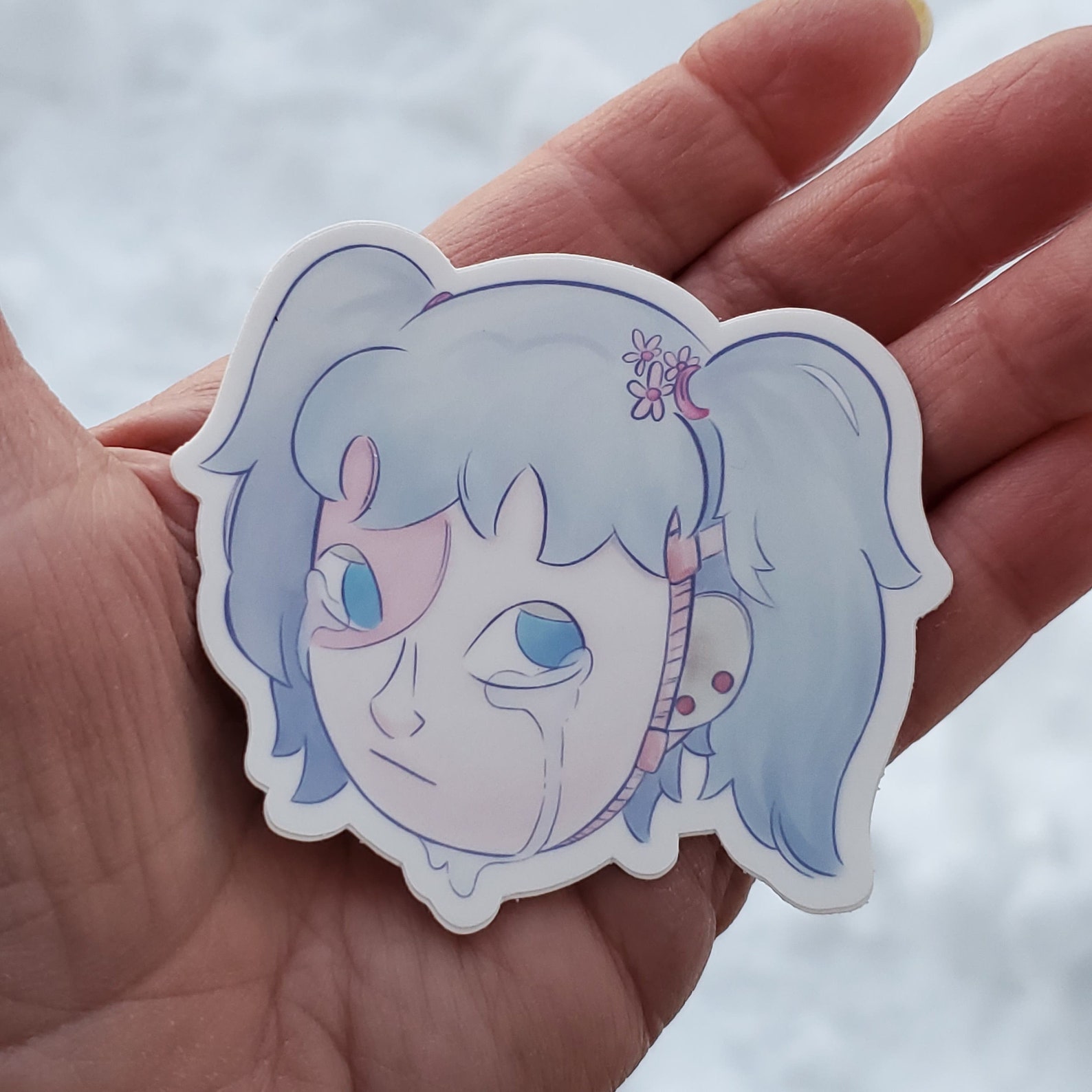 Sally Face Emotions Videogame Vinyl Sticker | Etsy