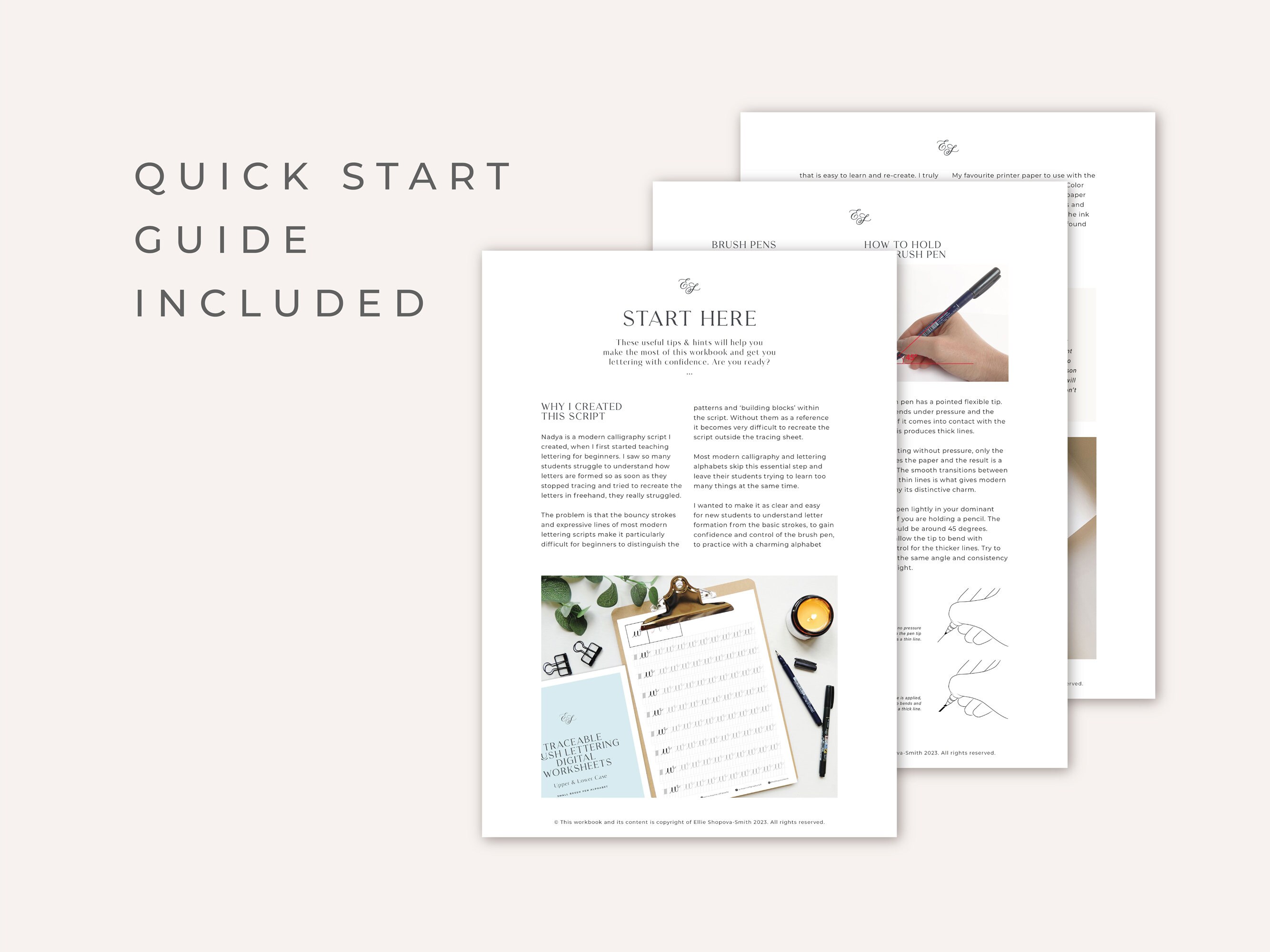 Printable Hand Lettering Worksheets 70 Pages (PDF DOWNLOAD) and Quick ...