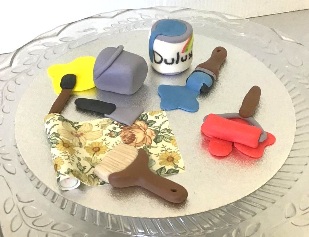 DIY Painting and Decorating Edible Sugar Cake Toppers - Etsy UK